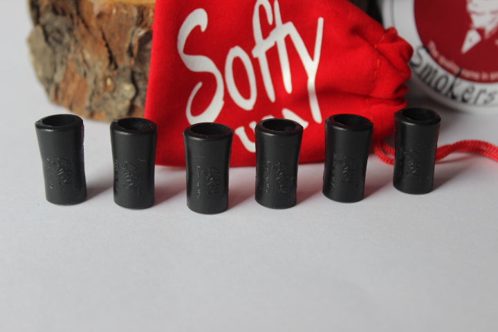 Softy rubber tobacco pipe bits-standard size 9 mm. (6 pack) – Softybits